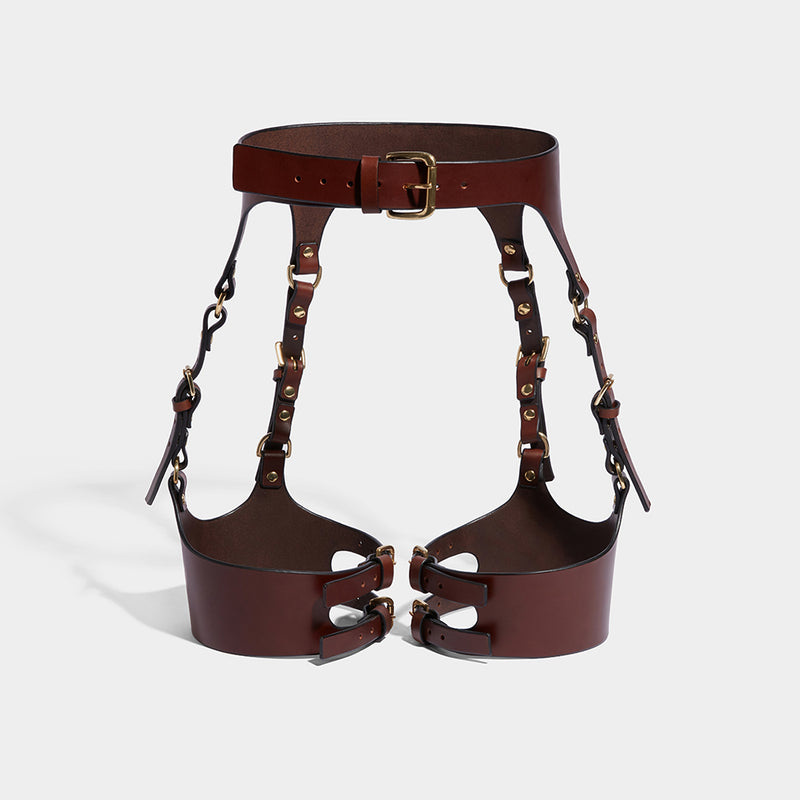 Curved Suspender Harness Brown | Fleet Ilya