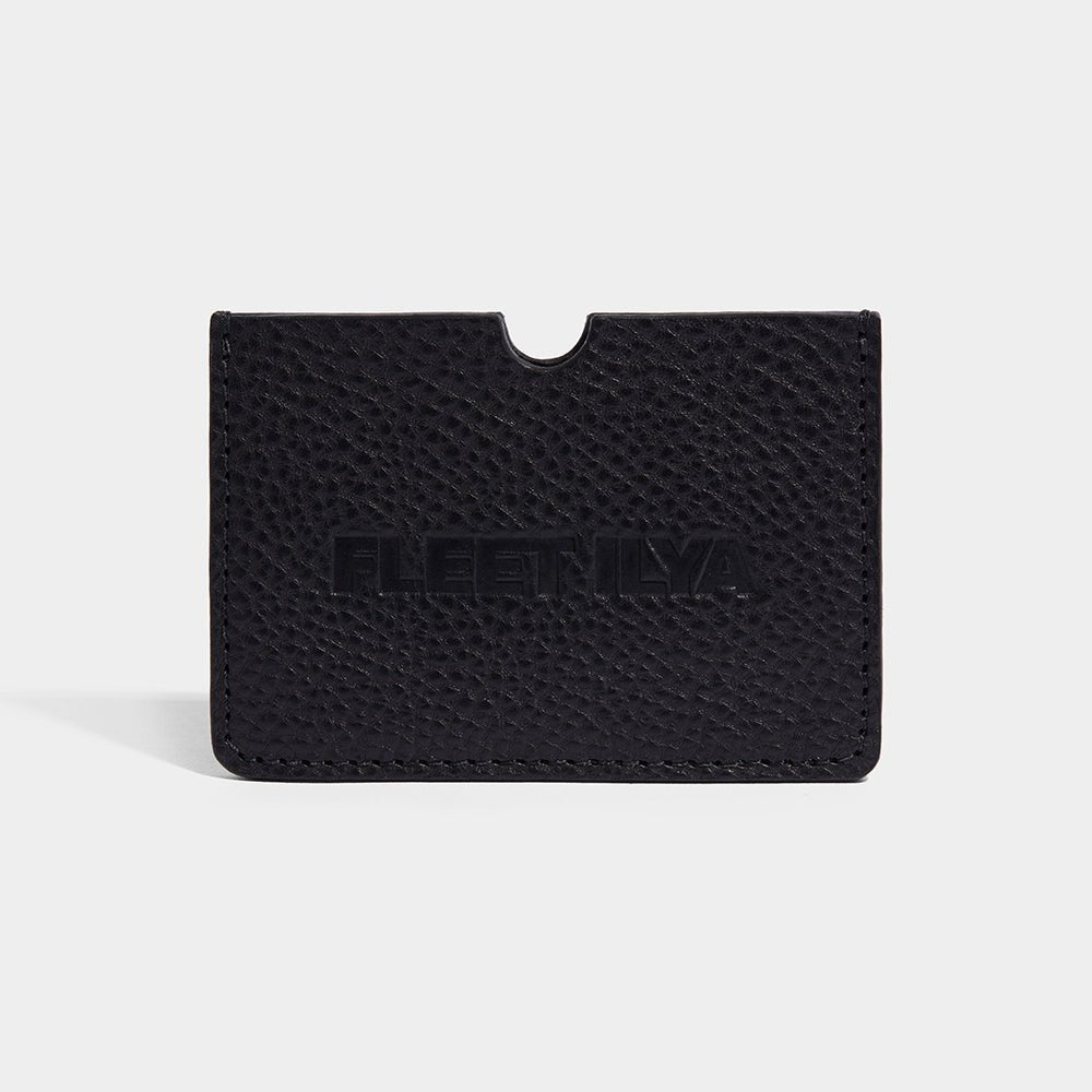 Men's Black Leather Wallets | Fleet Ilya